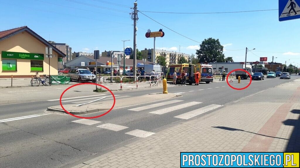 Potrącenie pieszego na oznakowanym przejściu dla pieszych w