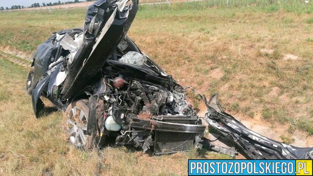 Wypadek na opolskim odcinku autostrady A4 . Doszło tam