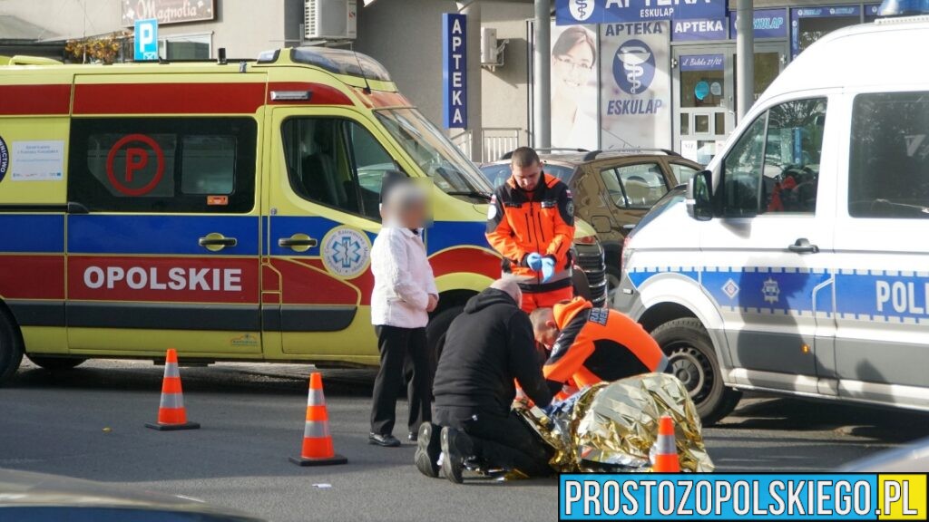86-latek wtargnął pod nadjeżdżające auto na ul. Bielskiej w Opolu.